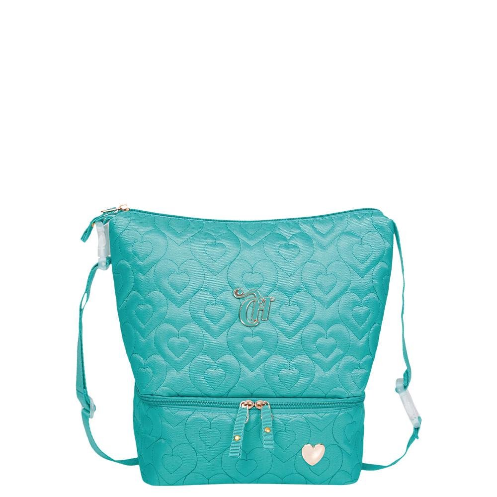 Lancheira 2 Compartimentos Capricho Crush Azul - Turquesa Azul