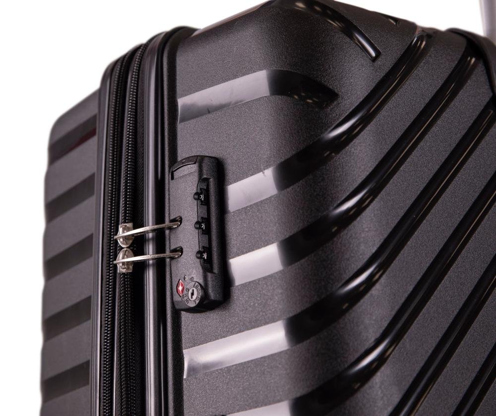 Mala de Viagem Grande com Rodas 360º PP Max - Preto Preto