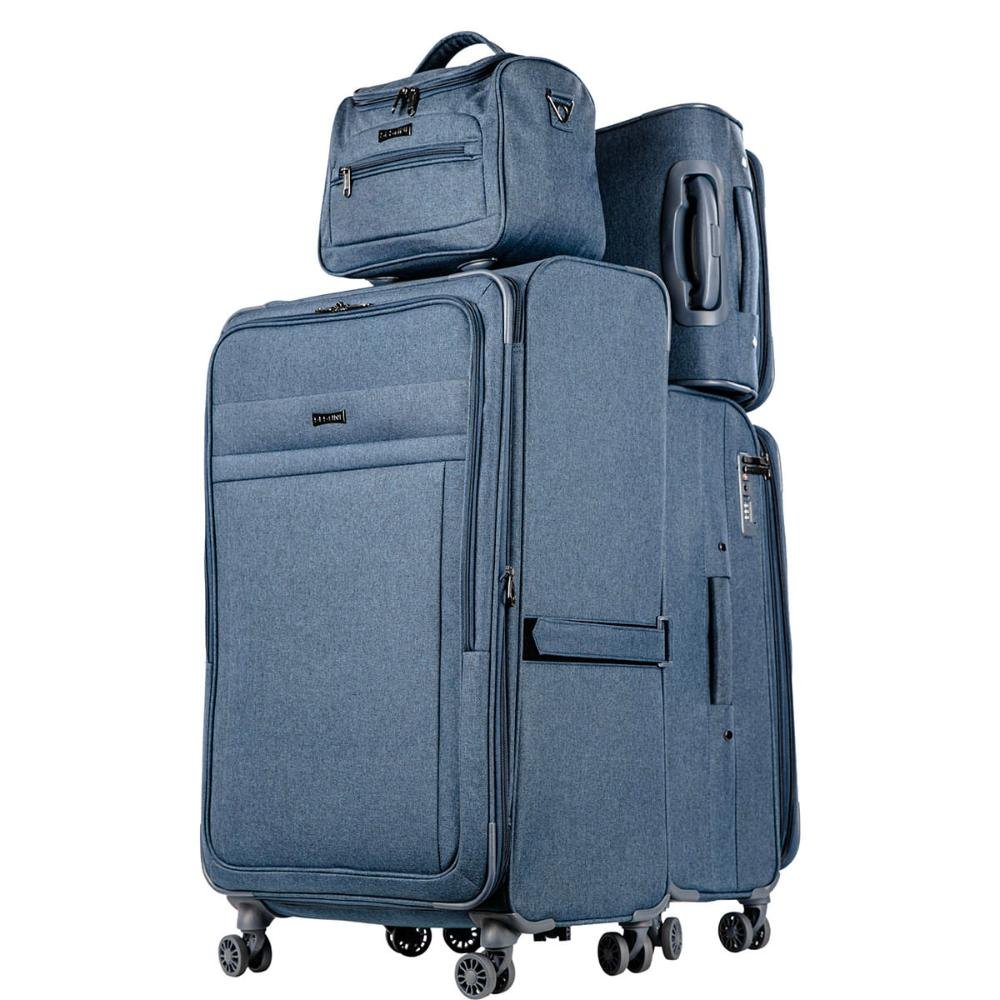 Mala de Viagem Grande com Rodas 360º Ultralight Hug 2T - Azul Azul