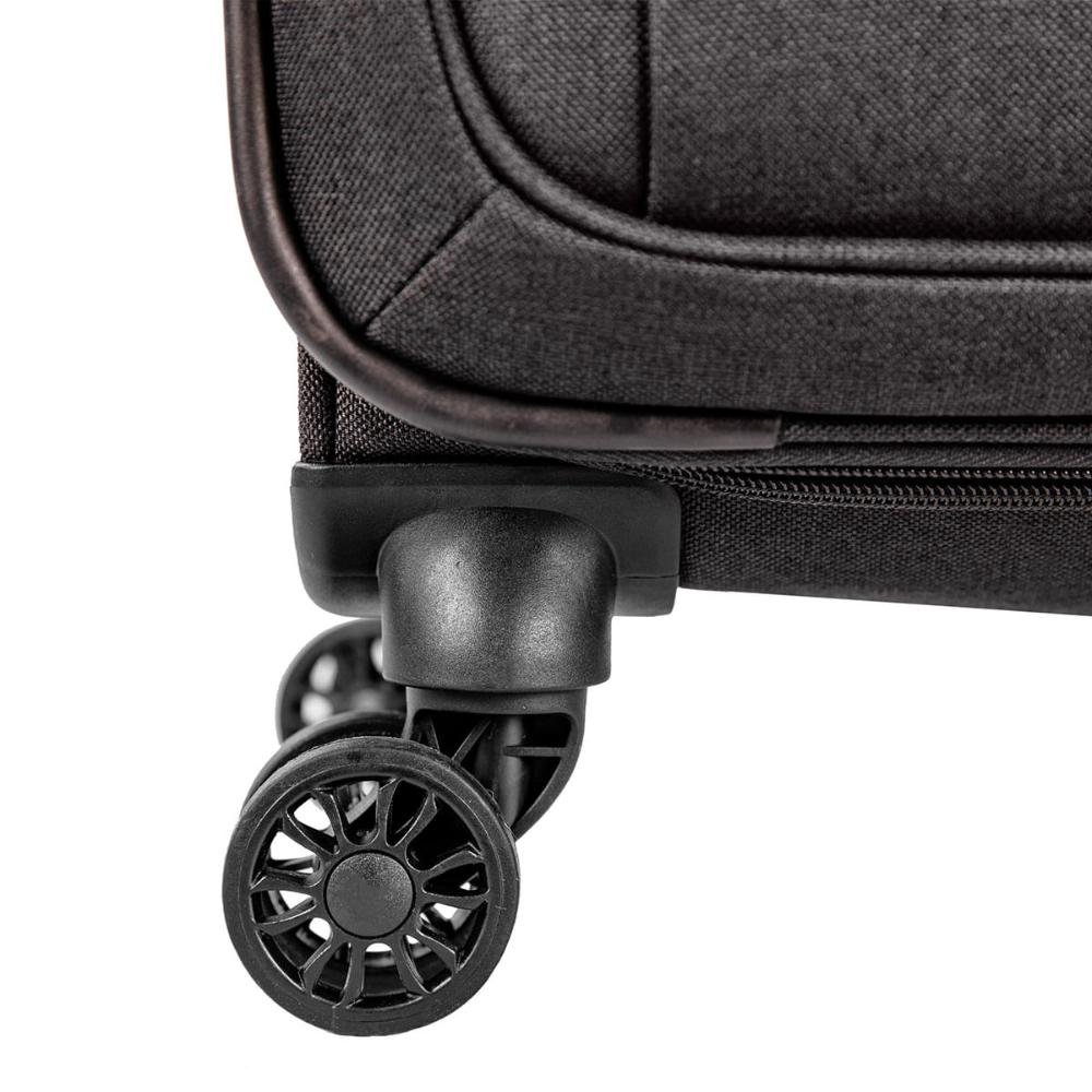 Mala de Viagem Média com Rodas 360º Ultralight Hug 2T - Grafite Cinza