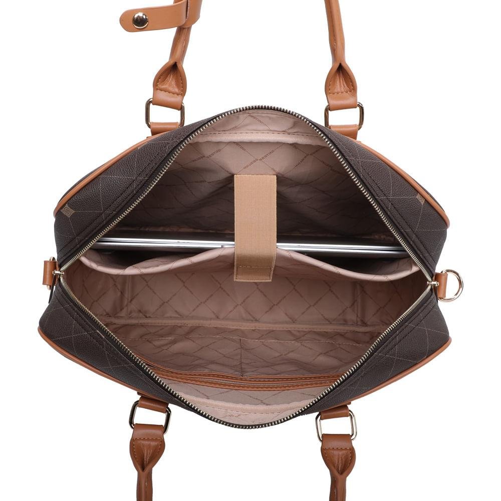 Pasta para Notebook Sestini Monograma - Marrom Marrom