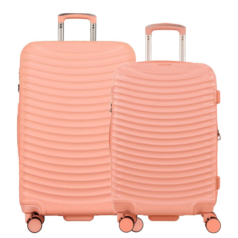 Kit 2 Malas de Viagem Média e Grande VEGA 3T - CORAL Pêssego