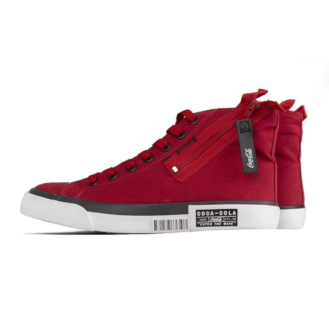 Tênis Coca Cola Atlanta Wave Zipper Vermelho