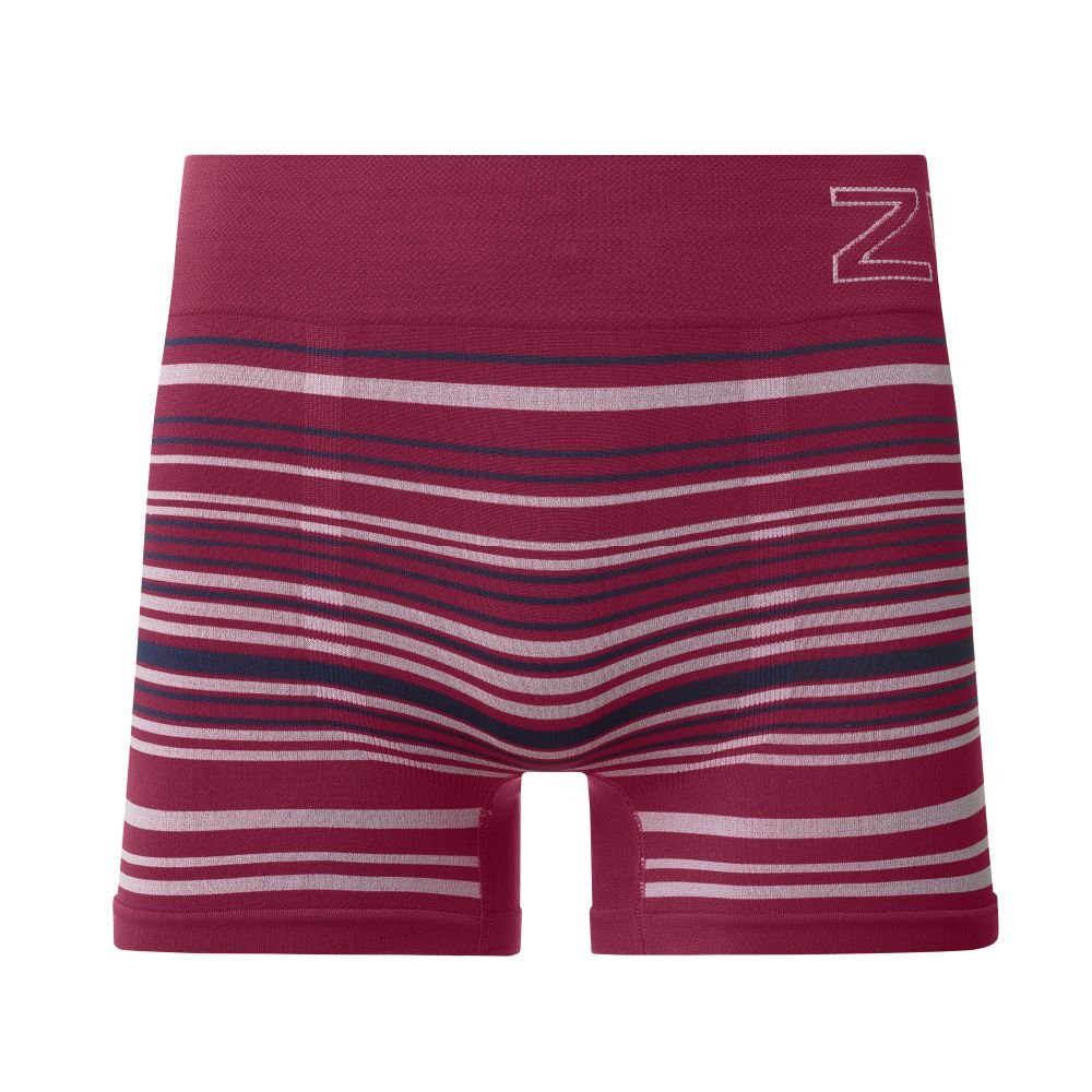 Cueca Boxer Listrada Sem Costura Vermelha Vermelho