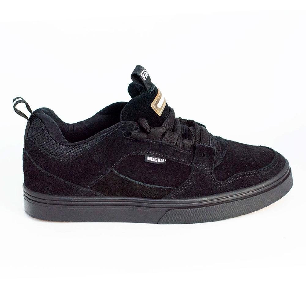 Tênis Feminino Pop Lite Camurça Skate Hocks Preto