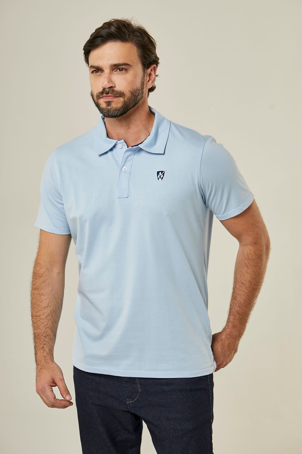 Polo Lucas Azul Claro Mr.Kitsch Azul