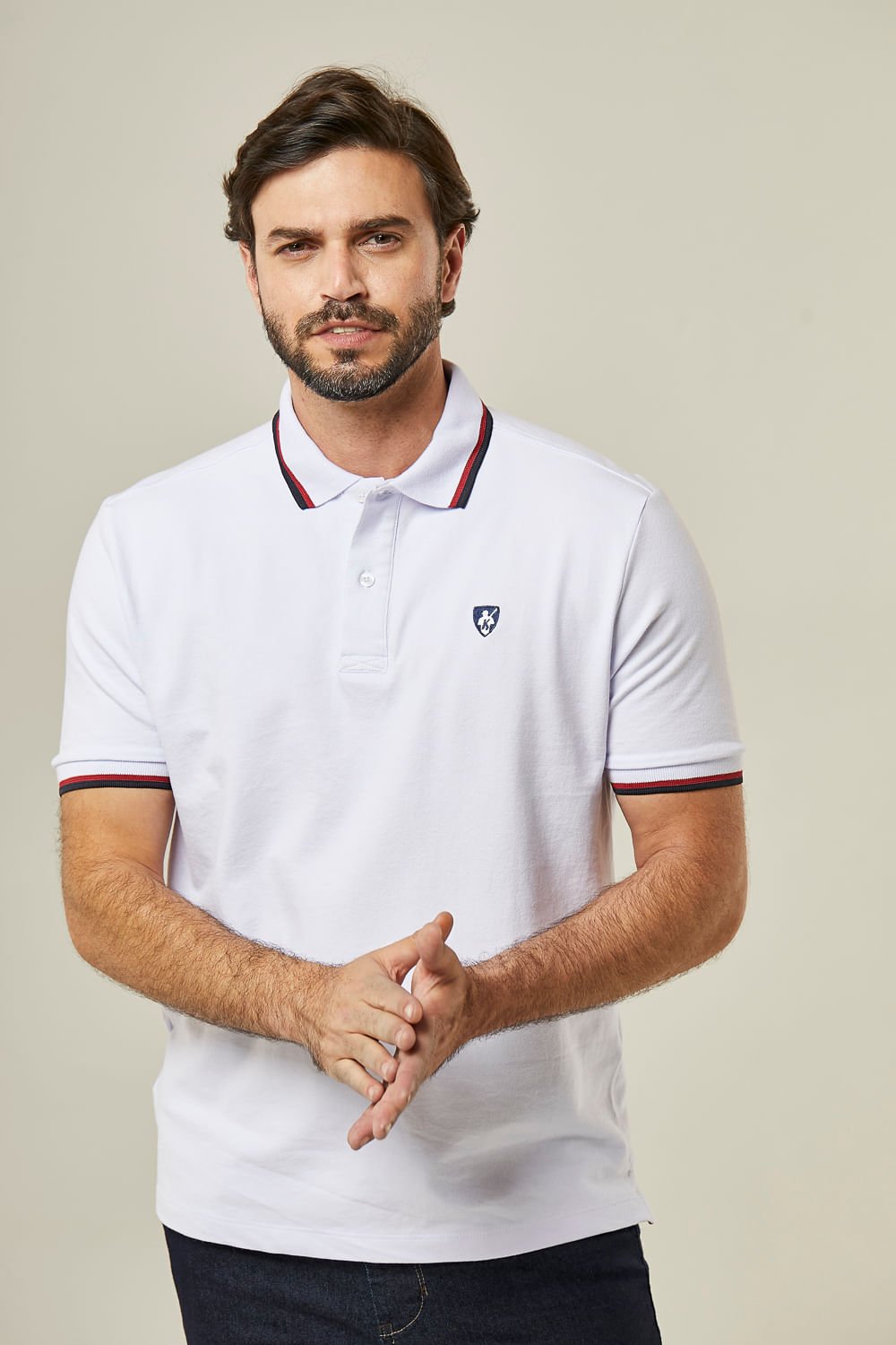 Polo Kevin-Branco Branco