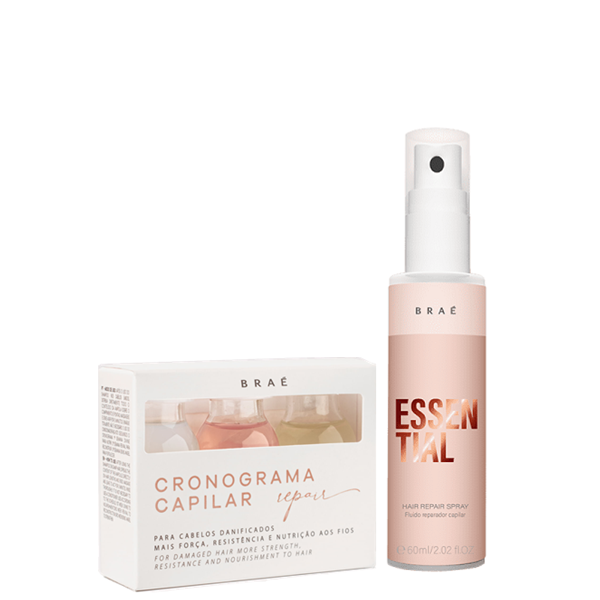 Brae Cronograma Capilar Repair Ampola e MINI Essential 60ml 60ml