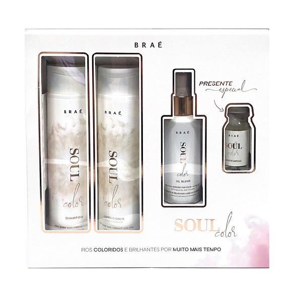 BRAE Soul Color Kit Presente - Shampoo+Condicionador 250ml+Oil Blend ...