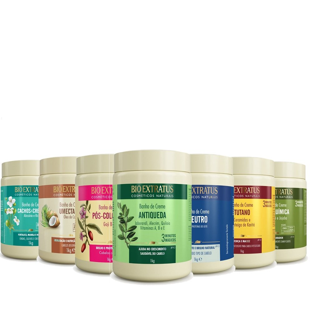 Kit Bio Extratus Banho de Creme 1Kg (7 Produtos) ÚNICO
