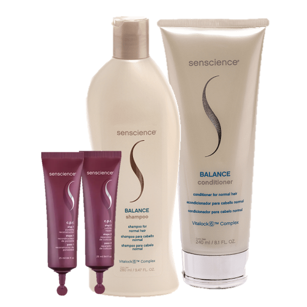 Senscience Balance Home Care Duo e CPR Tratamento Reconstrutor 25ml ÚNICO