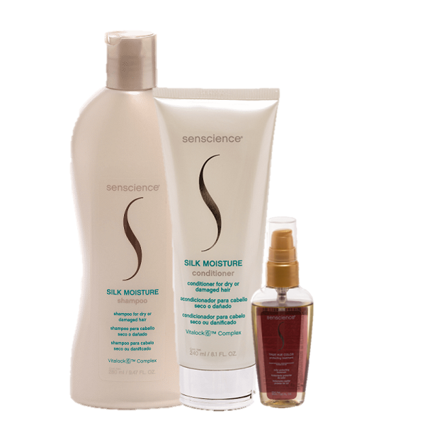 Senscience Silk Moisture Duo Home Care e True Hue Color Oleo Capilar ...