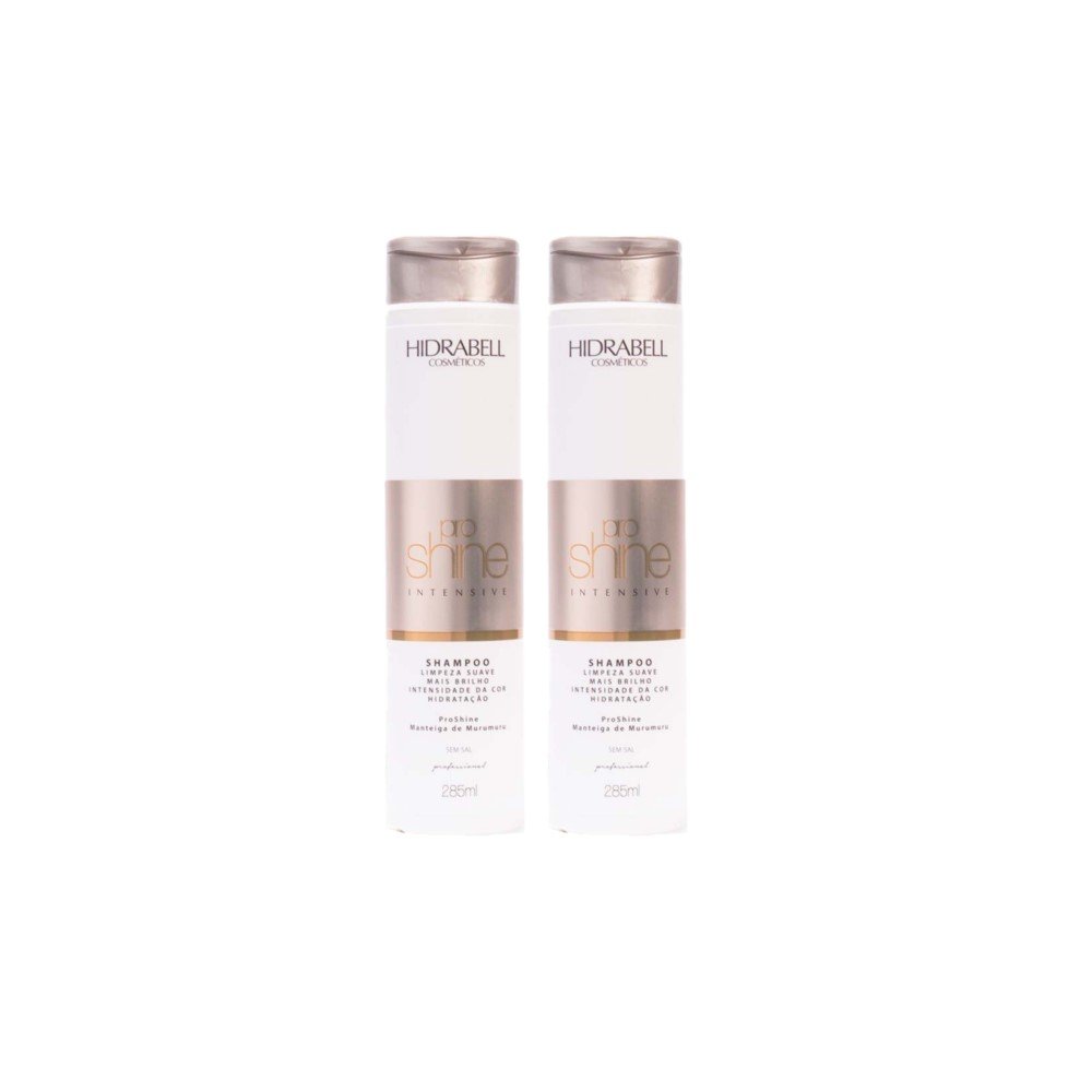Kit Hidrabell Pro Shine Intensive - Shampoo 285ml (2 unidades) ÚNICO