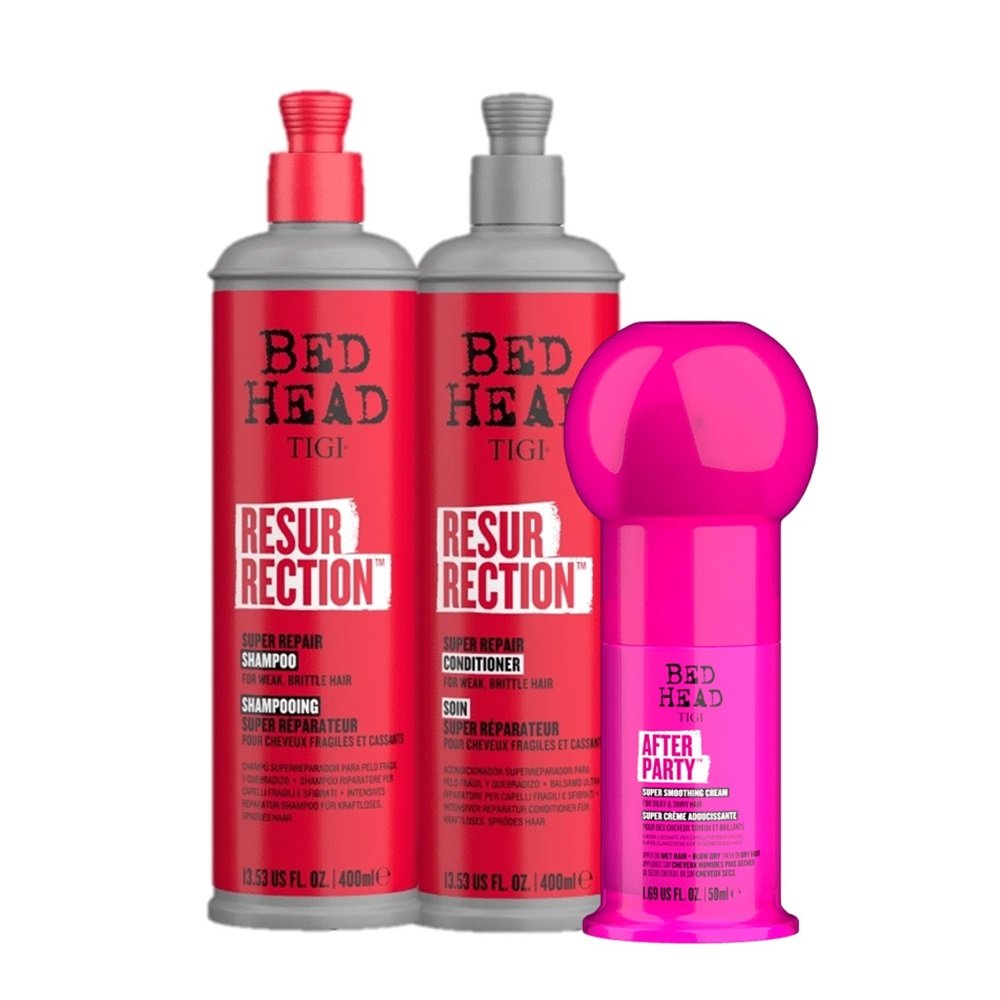 Kit TIGI Bed Head Resurrection After Party Cream Home Care (3 Produtos ...