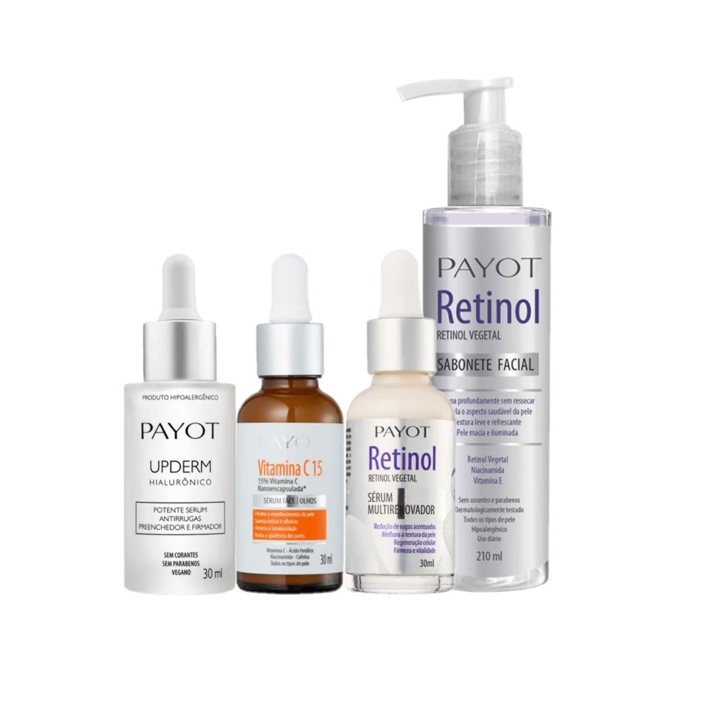 Kit Payot Skin Care Total Retinol (4 produtos) ÚNICO