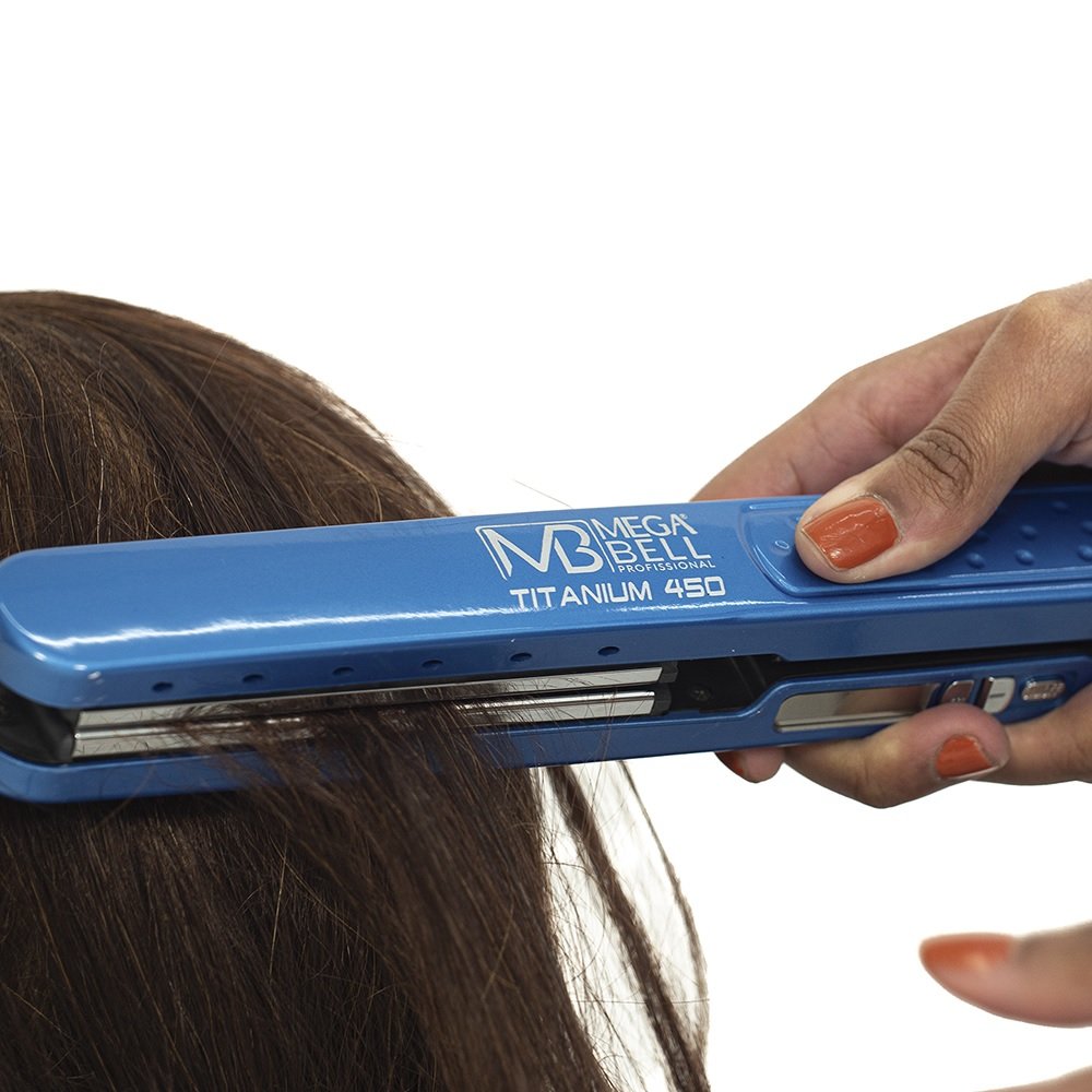 Mega Bell Titanium Azul - Prancha Profissional Bivolt Bivolt