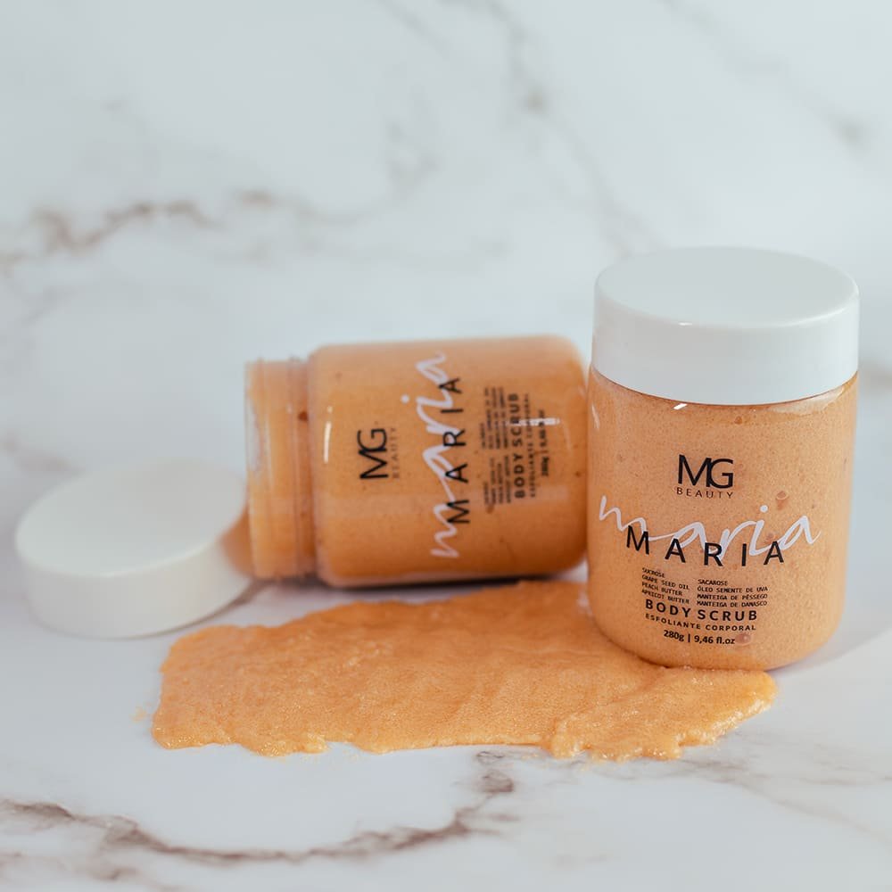 Kit MG Beauty Body Scrub Maria - Esfoliante Corporal 280g (2 unidades) ÚNICO