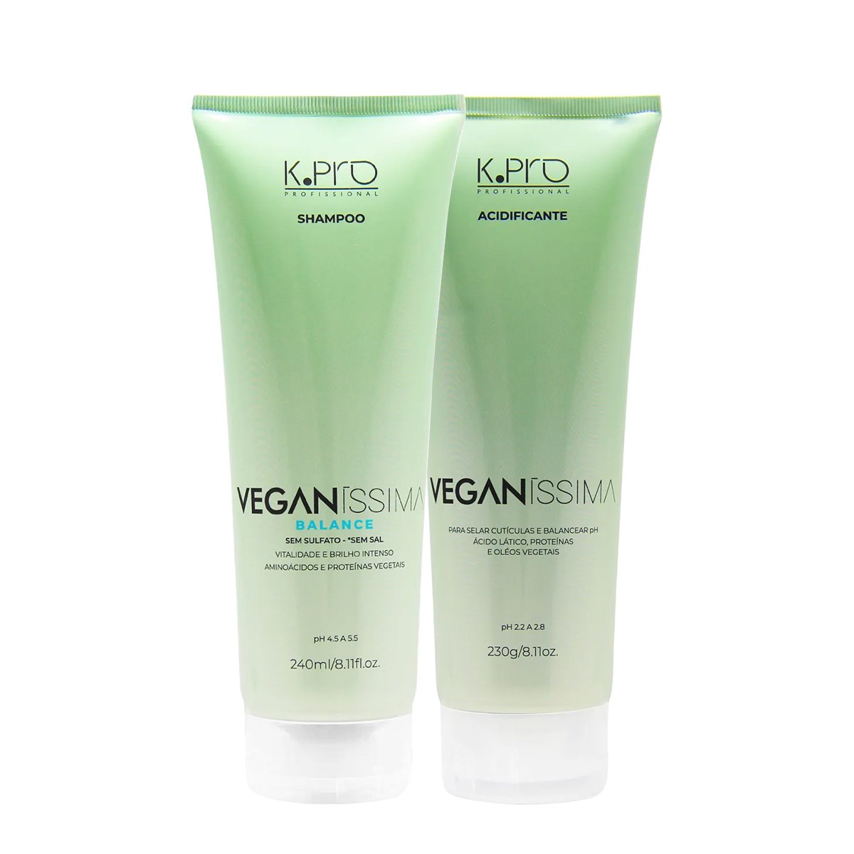 Kit K.Pro Veganissima Balance Shampoo e Acidificante (2 produtos) ÚNICO
