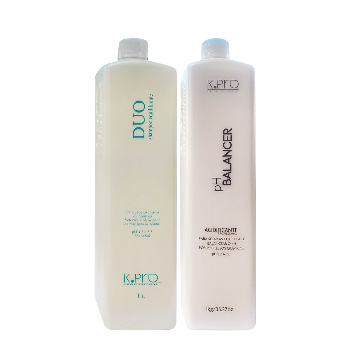 Kit K.Pro Duo Equilibrante Shampoo Litro e Acidificante Capilar 1kg (2 produtos) ÚNICO