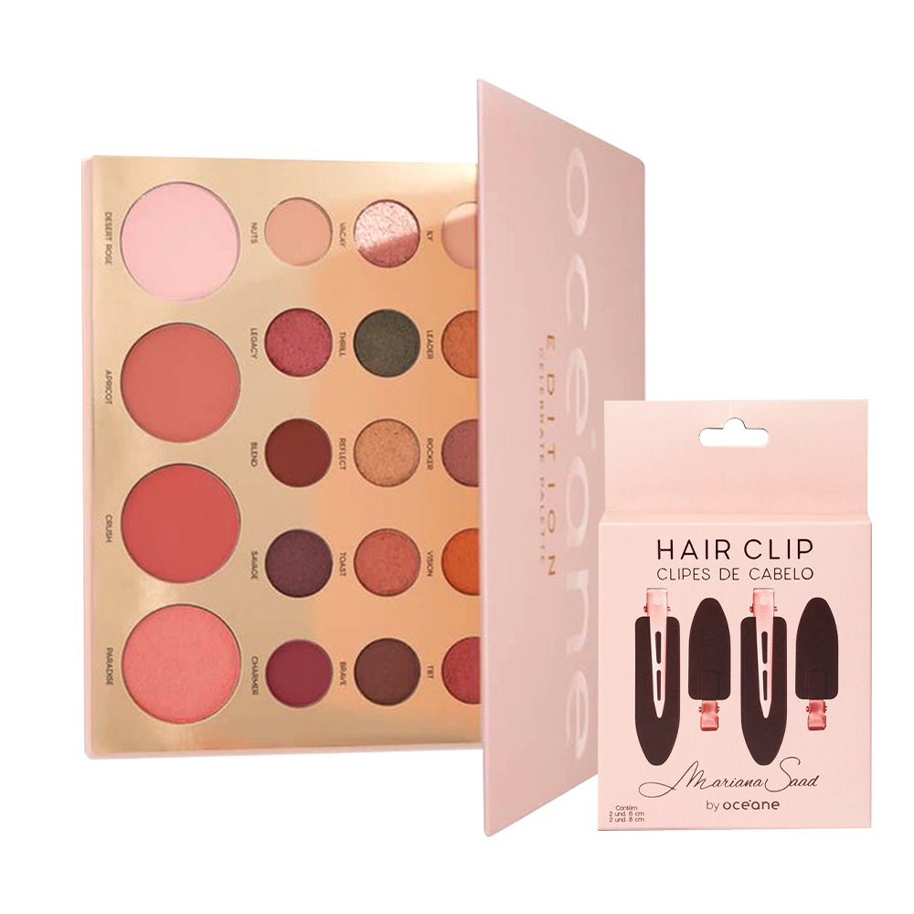 Kit Oceane Edition Celebrate Palette e Hair Clip Marsala (2 produtos ...
