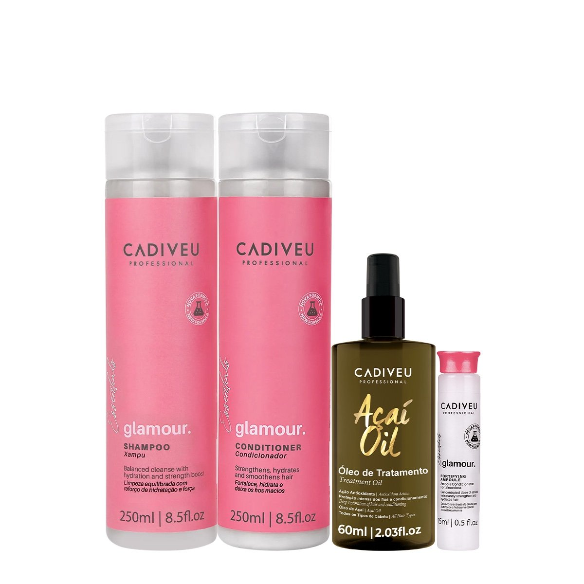 Kit Cadiveu Professional Essentials Glamour Shampoo Condicionador ...