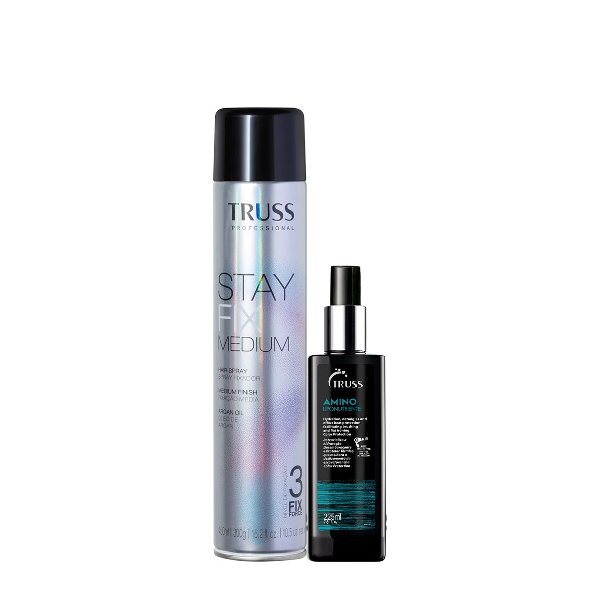 Kit Truss Stay Fix Medium e Amino Lipotropic Nutrients (2 produtos) ÚNICO