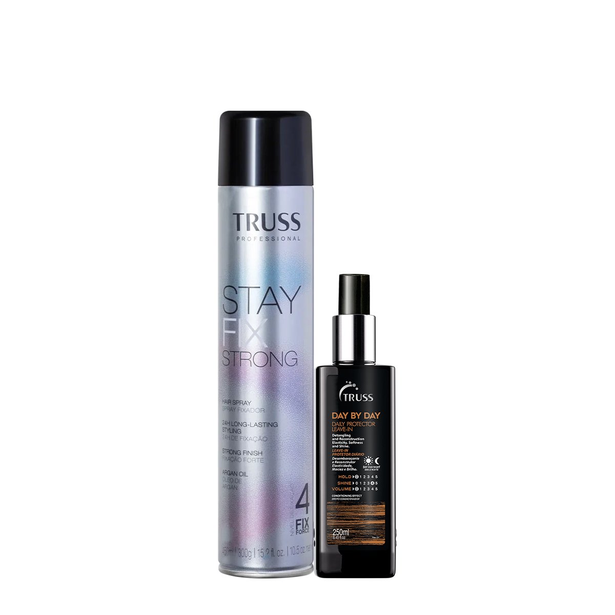 Kit Truss Stay Fix Strong Spray Fixador Forte e Day By Day (2 produtos ...