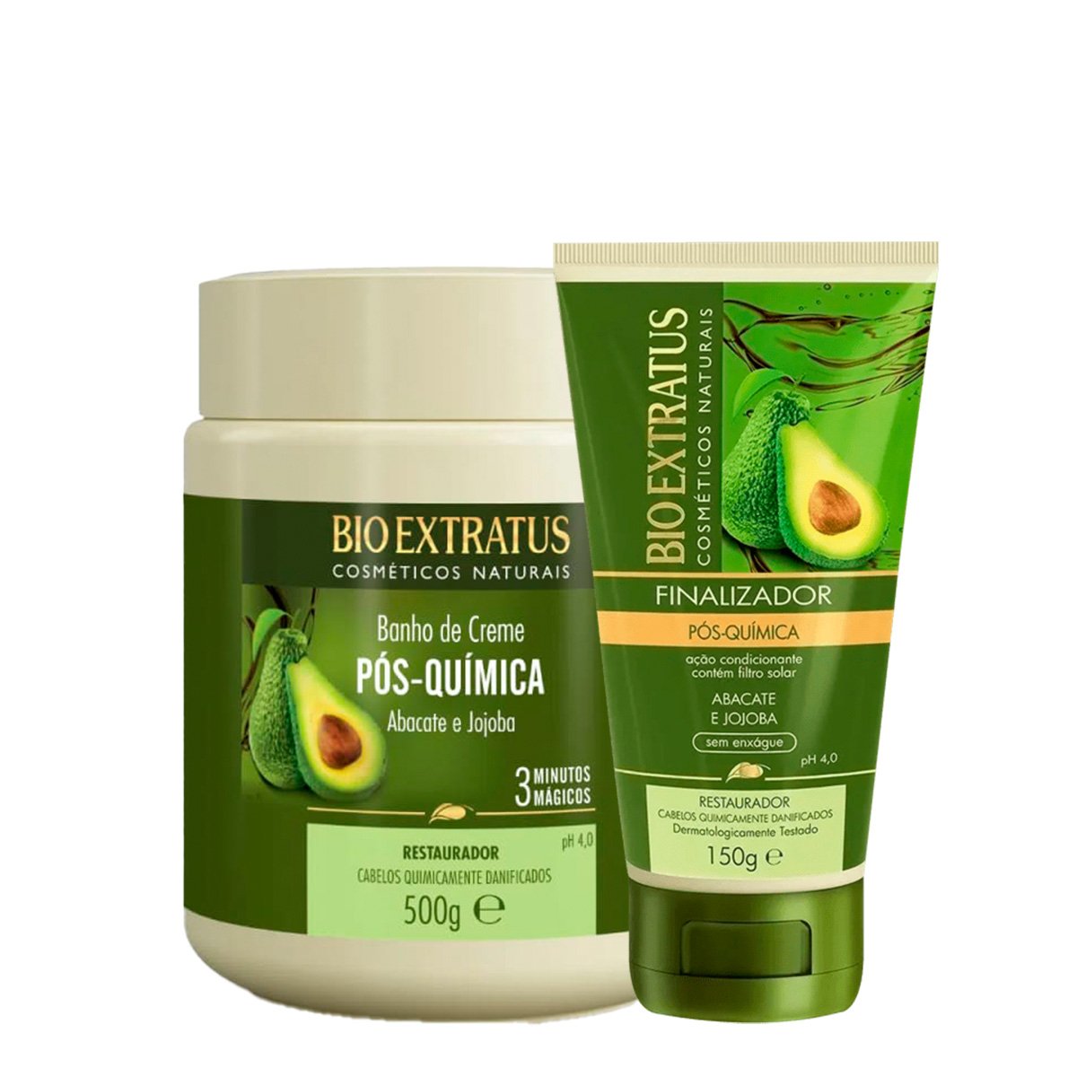 Kit Bio Extratus Pos-Quimica Banho de Creme e Finalizador (2 produtos ...