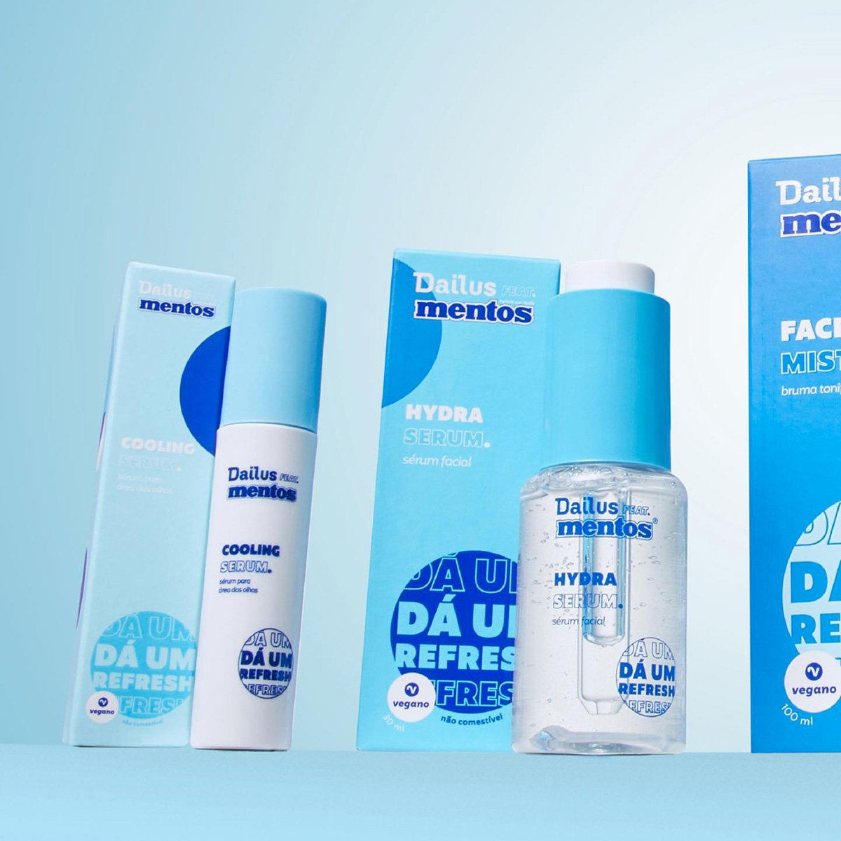 Kit Dailus Feat Mentos Jelly Cleanser Gel de Limpeza Booster Calming ...