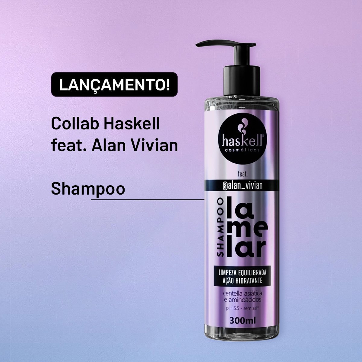 Kit Haskell Lamelar Shampoo Oleo (2 produtos) ÚNICO
