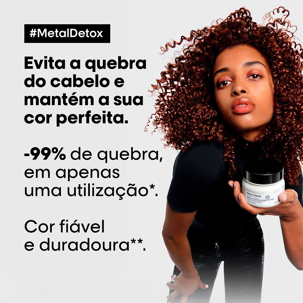Kit LOreal Professionnel Metal Detox Mascara Oil (2 produtos) ÚNICO