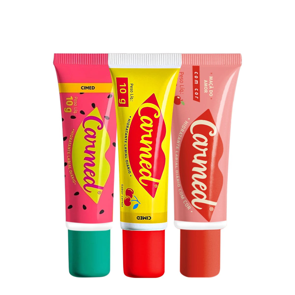Kit Carmed Frutas Hidratante Labial (3 produtos) ÚNICO