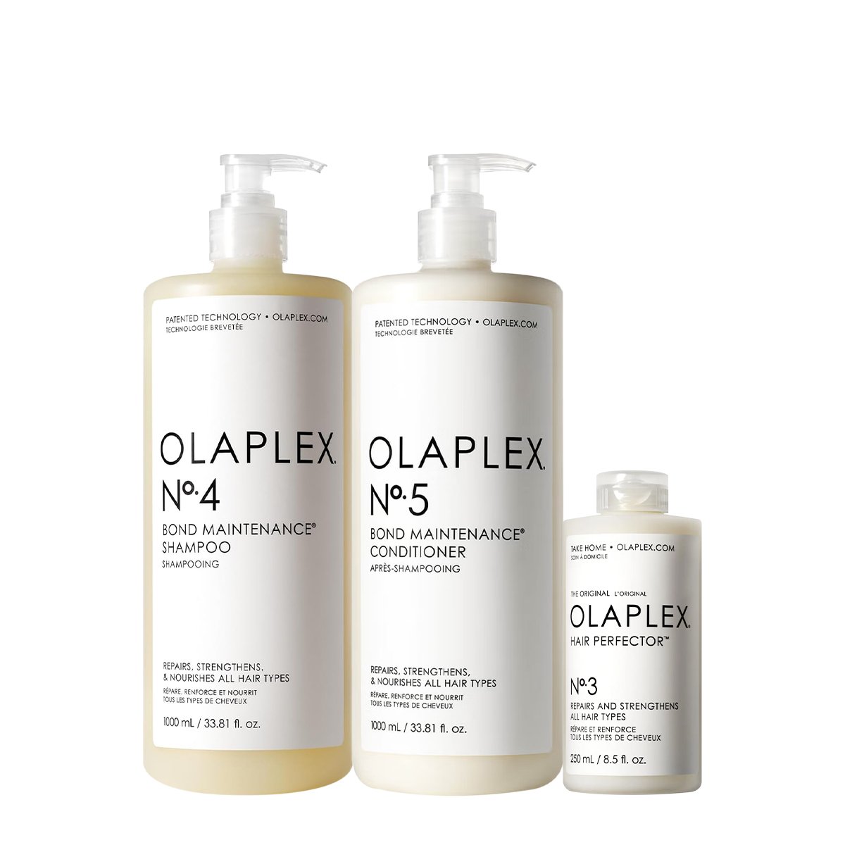Kit Olaplex No. 4 No. 5 No. 3 Bond Hair Perfector Salon Tratamento (3 ...
