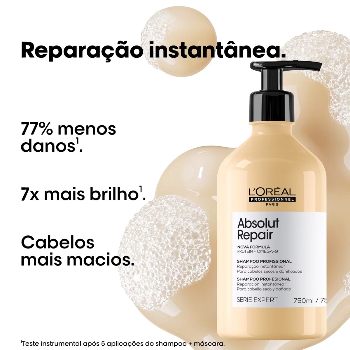 Kit LOreal Professionnel Absolut Repair Duo 750 Mascara Refil (3 ...