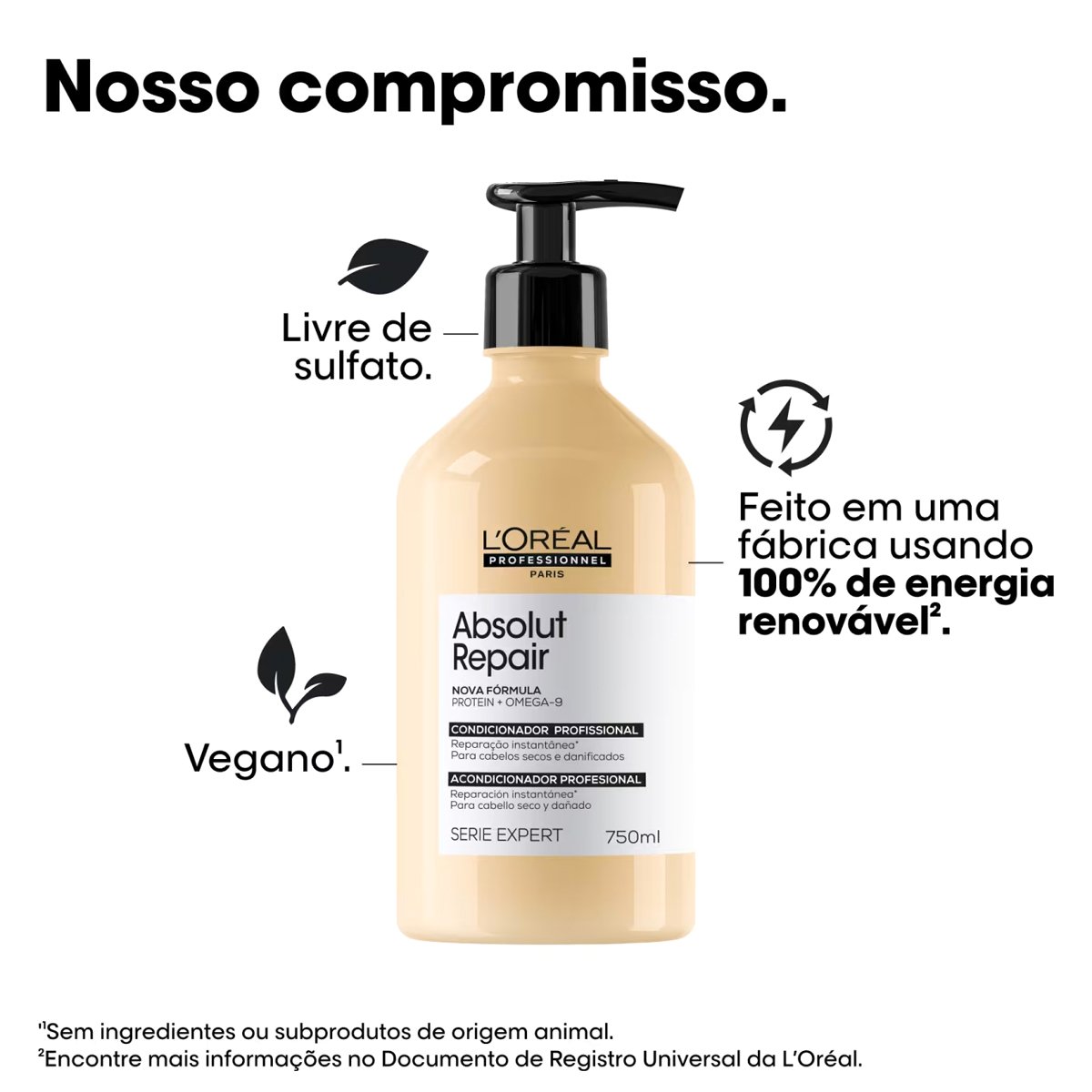 Kit LOreal Professionnel Absolut Repair Duo 750 Mascara Refil (3 ...