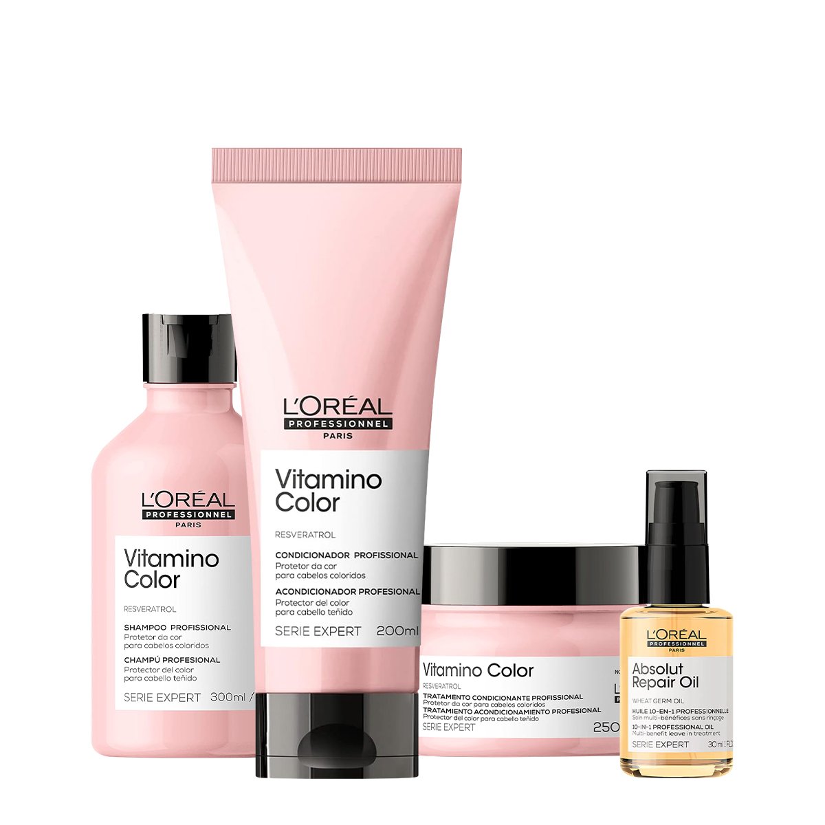 Kit LOreal Professionnel Vitamino Color Home Care Oleo (4 produtos) ÚNICO