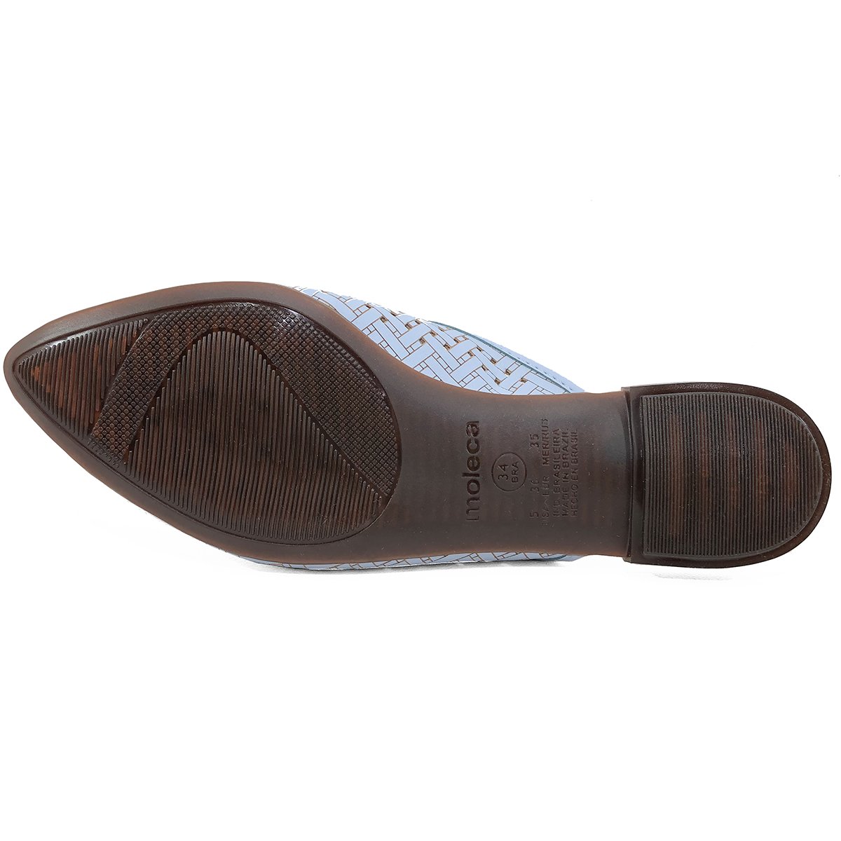 Mule Moleca Laser Cut Feminino - Jeans Azul