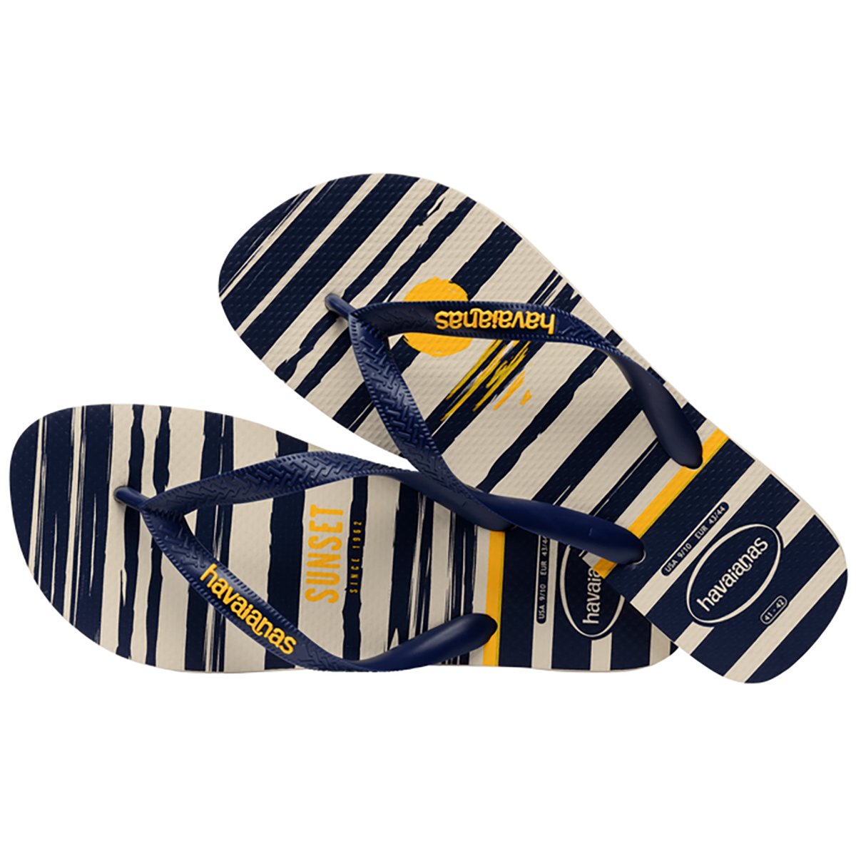 Chinelo Havaianas Top Nautical - Bege Azul