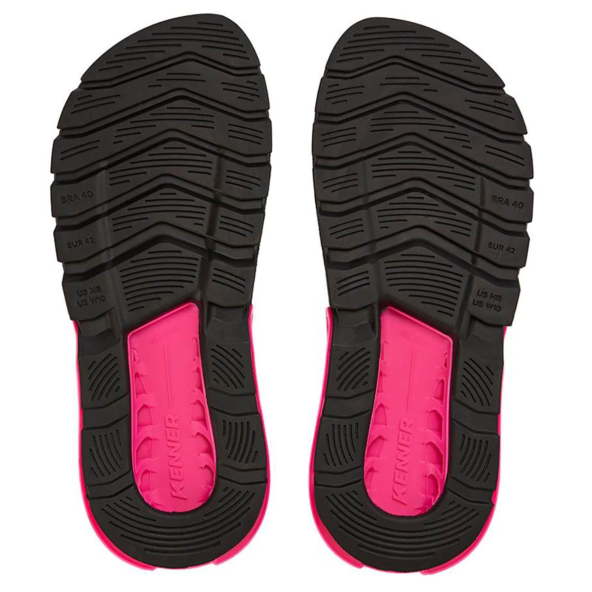 Sandália Kenner Rakka L7 U2 - Preto e Rosa Preto