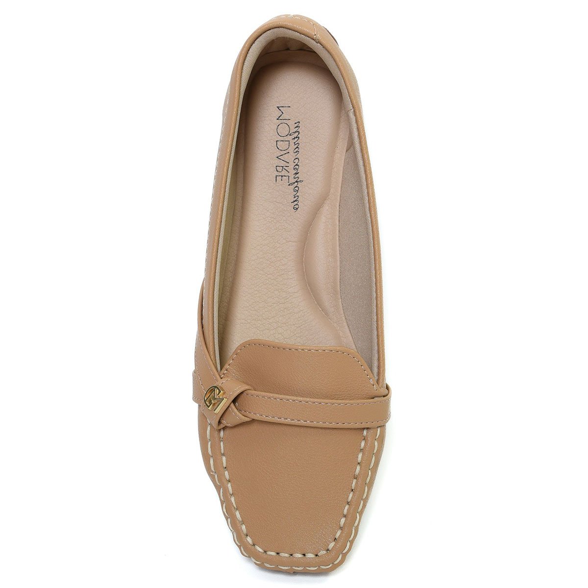 Mocassim Modare Ultra Conforto Feminino - Marrom Claro Marrom