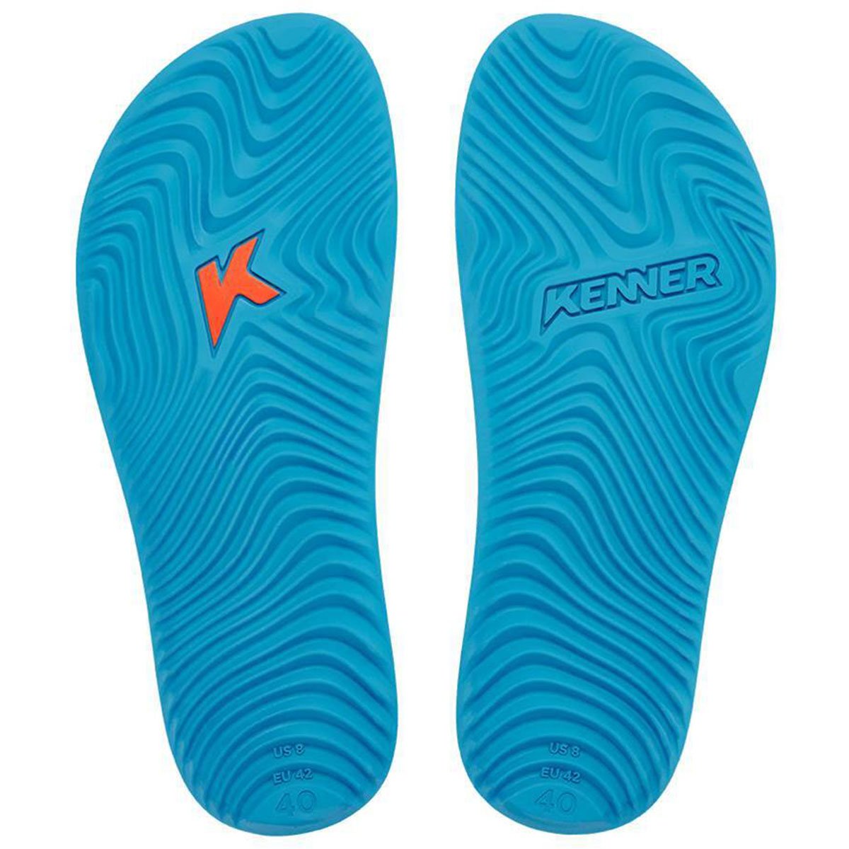 Sandália Kenner Summer Lines Masculina - Azul e Branco Azul