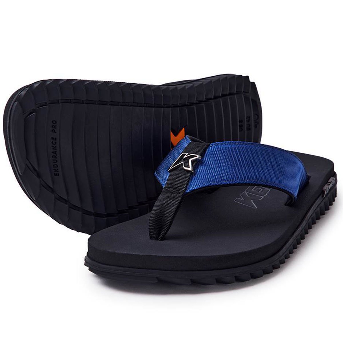 Sandália Kenner Kivah Masculina - Preto e Azul Azul