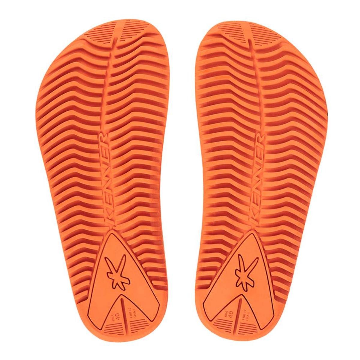 Chinelo Kenner Kick S Up Masculino - Preto e Laranja Preto