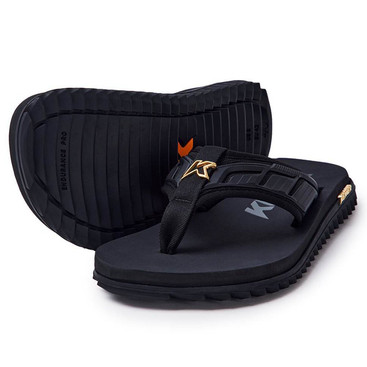 Sandália Kenner Kivah Full Force Masculina - Preto Preto