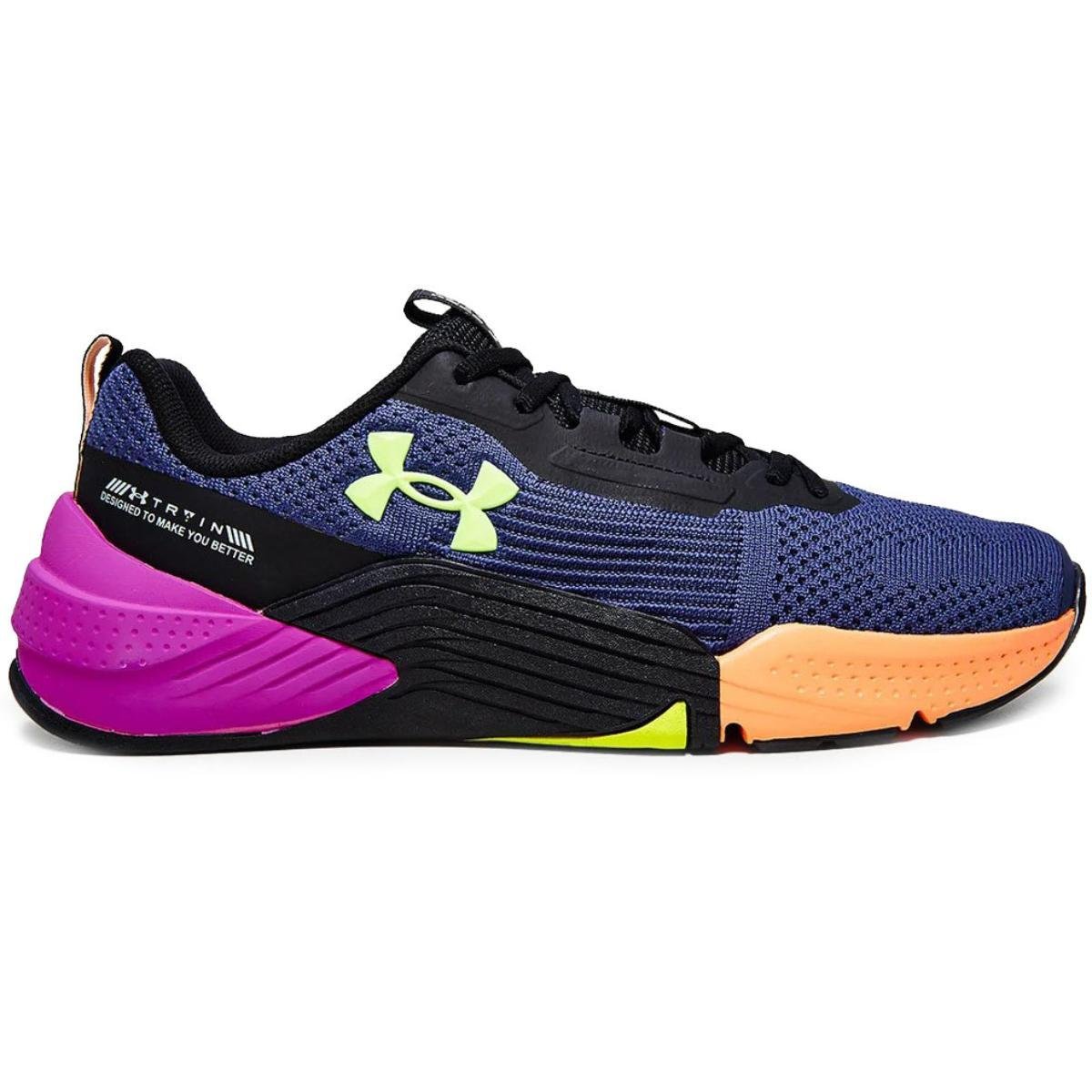 Tênis Under Armour Tribase Reps 2 Masculino - Azul e Rosa Multicores