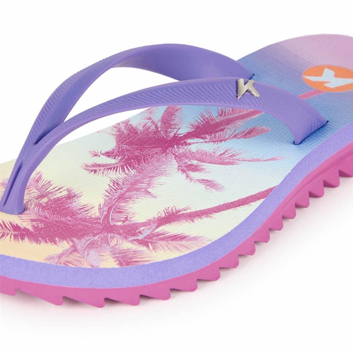 Chinelo Kenner Ibiza Hawaii Feminino - Roxo e Rosa Roxo