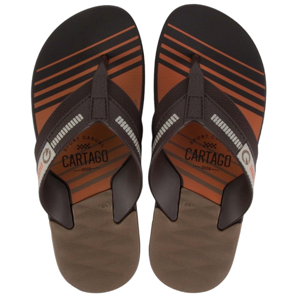 Chinelo Cartago Dallas Dedo Infantil Grendene 12216 Marrom