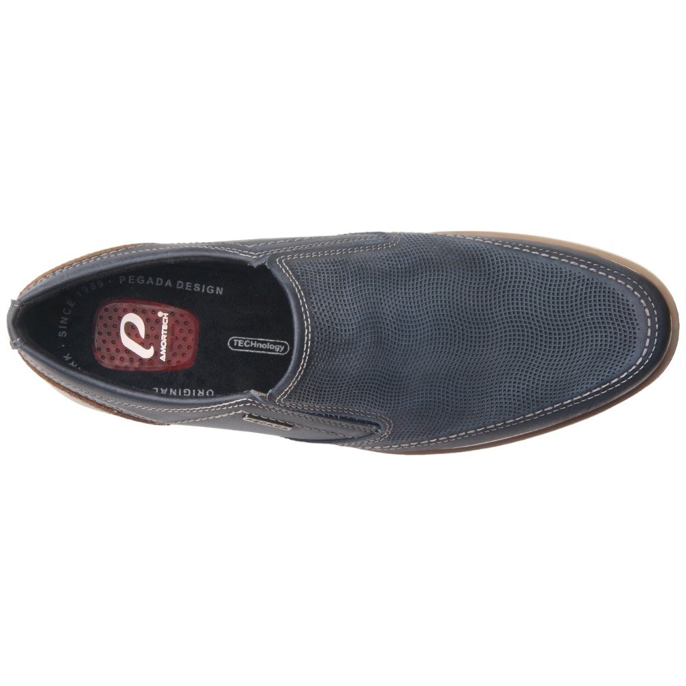 Sapato Couro Pegada 125110-04 Masculino - Azul Escuro Azul