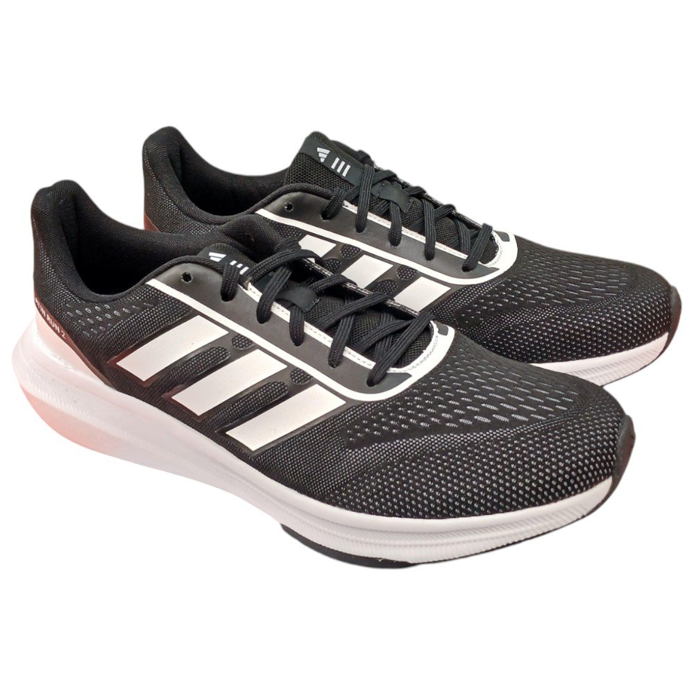 Tênis adidas Latin Run 2.0 JJ6281 Maculino - Preto/Branco Preto/Branco