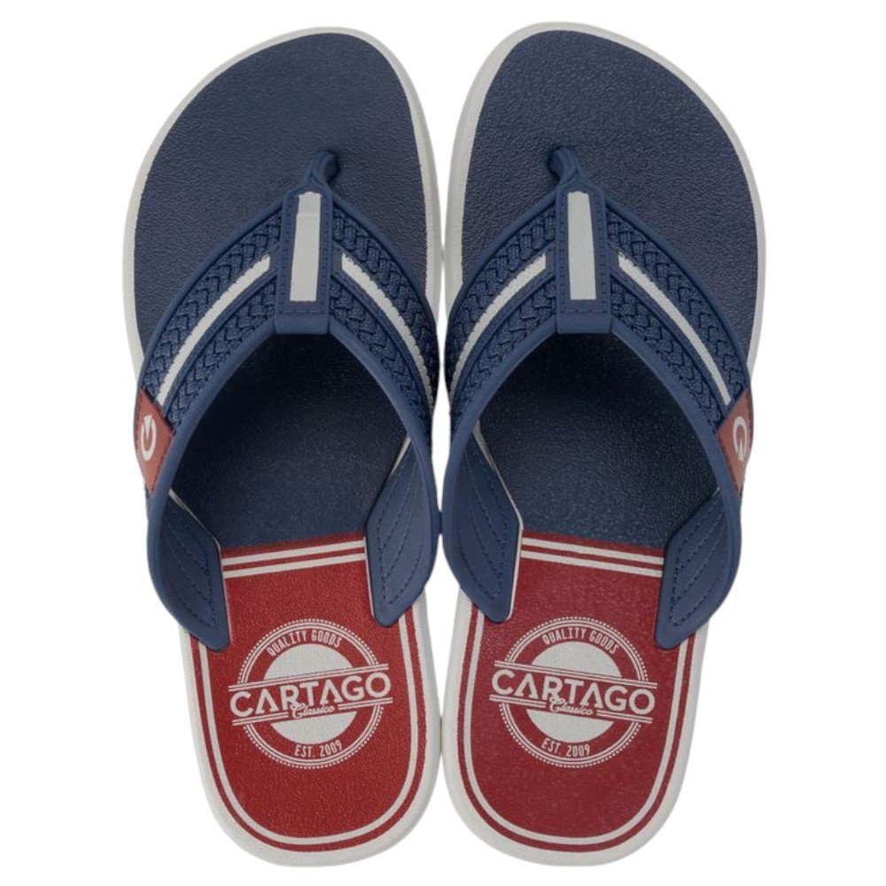 Chinelo Masculino Cartago Palermo Grendene 12397 Azul/Vermelho